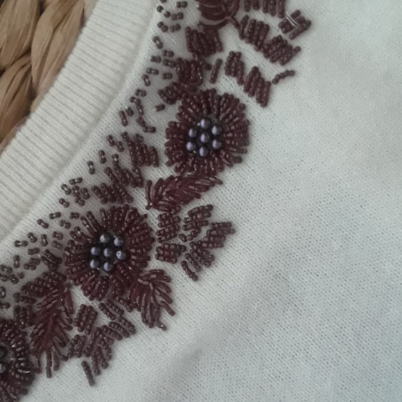 solaire | Sweaters | Beaded Cashmerenwotmed | Poshmark